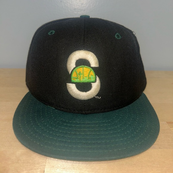 New Era | Accessories | Seattle Sonics Vintage New Era Fitted Cap Size ...